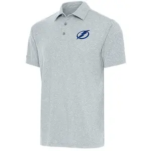 ANTIGUA Tampa Bay Lightning Par Polo - Heather Gray