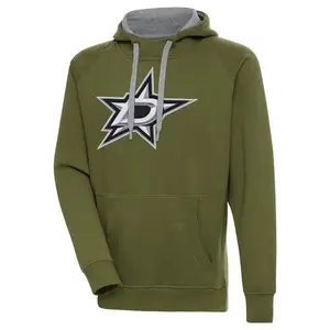 ANTIGUA Dallas Stars Victory Pullover Hoodie - Olive