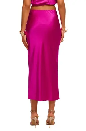 Ramy Brook Krisia Silk Midi Skirt