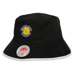 Mitchell & Ness Blue Golden State Warriors Flip It Reversible Bucket Hat - Black