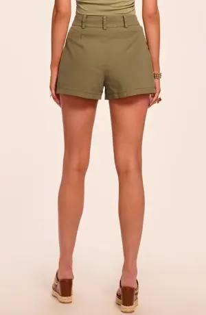 Ramy Brook Hilary Stretch Cotton Canvas Shorts