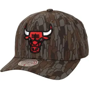 Mitchell & Ness Chicago Bulls Hidden Pro-crown Adjustable Hat - Camo