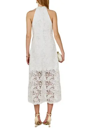 Endless Rose Floral Lace High Neck Dress