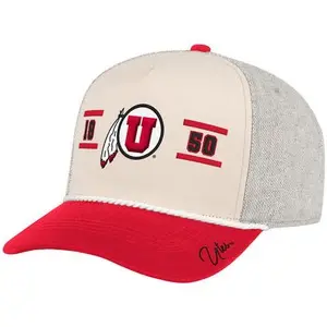 COLOSSEUM Utah Utes Frank Podium Adjustable Hat - Natural