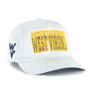 '47 47 West Virginia Mountaineers Outspoken Hitch Adjustable Hat With Embroidered Accents - White