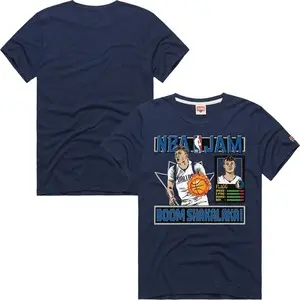 HOMAGE Cooper Flagg Dallas Mavericks Nba Jam Tri-blend T-shirt - Navy