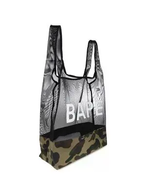 A BATHING APE 1st Camo Mesh Tote - Green