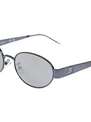 Tory Burch Oval-frame Sunglasses - Grey
