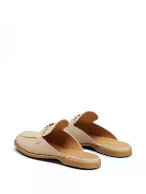 TOD'S Leather Mules - Neutrals