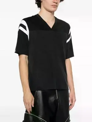 Givenchy Panelled V-neck Cotton T-shirt