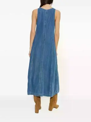 SAMSOE SAMSOE Saskylar V-neck Denim Maxi Dress