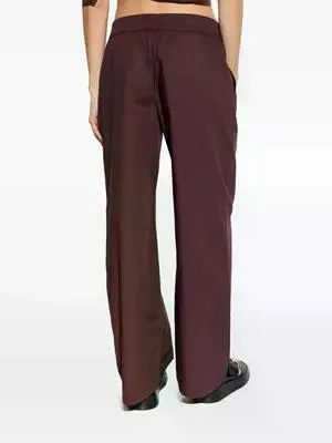 SAMSOE SAMSOE Elasticated-waist Wide-leg Trousers - Brown