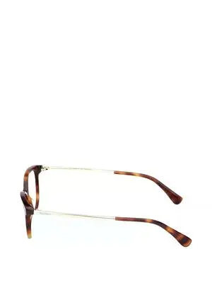 Max Mara Havana Oval-frame Glasses