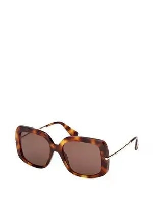 Max Mara Square-frame Sunglasses - Brown