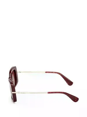 Max Mara Rectangle-frame Sunglasses - Red