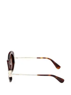Max Mara Round-frame Sunglasses - Brown