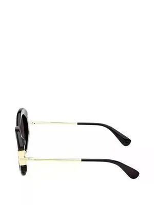 Max Mara Round-frame Sunglasses - Black