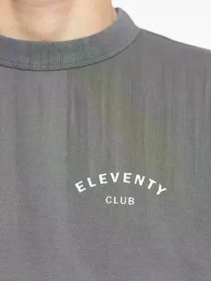 Eleventy Logo-print Crewneck Sweatshirt