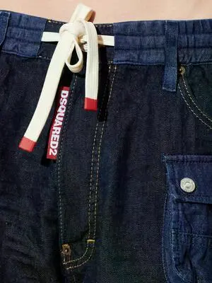 Dsquared2 Dark Wash Cargo Shorts