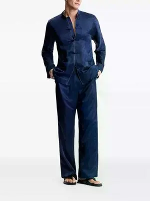Shanghai Tang Floral Silk Pyjama Set