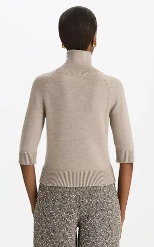 Oscar De La Renta Turtleneck Wool Sweater
