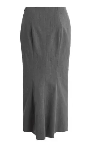 COLLEEN ALLEN Tailored Panel Midi Skirt