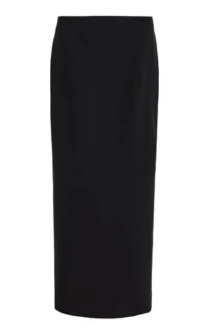 COLLEEN ALLEN Tailored Panel Midi Skirt - Black