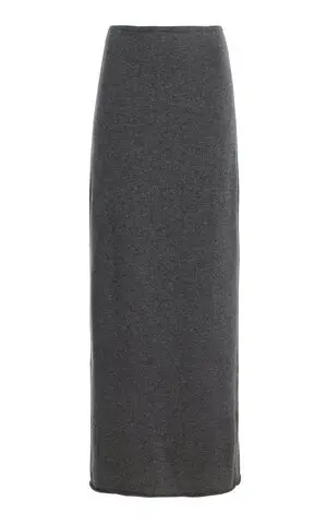COLLEEN ALLEN Merino Wool Straight Maxi Skirt