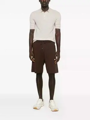 Eric Bompard Micro-stripe Polo Shirt - Neutrals