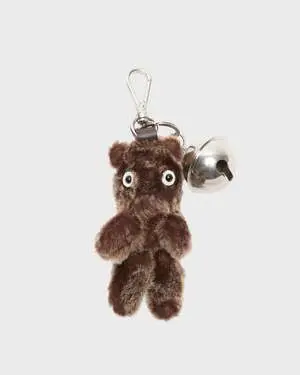 Acne Studios Keyring Teddy Bear - Chocolate