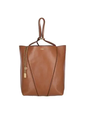 Chloé Spin' Tote Bag - Brown
