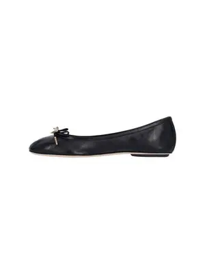 Chloé Iris' Bow Ballet Flats - Black