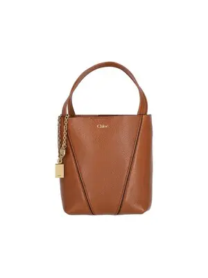 Chloé Small Spin Tote Bag - Brown