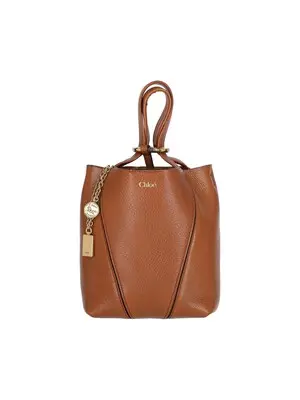 Chloé Small Spin Tote Bag - Brown