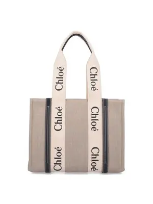 Chloé Woody" Medium Tote Bag