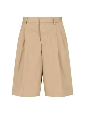 Stone Island Cotton Bermuda Shorts - Beige