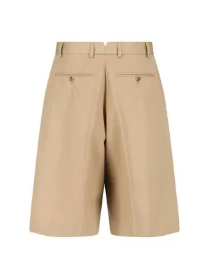 Stone Island Cotton Bermuda Shorts - Beige