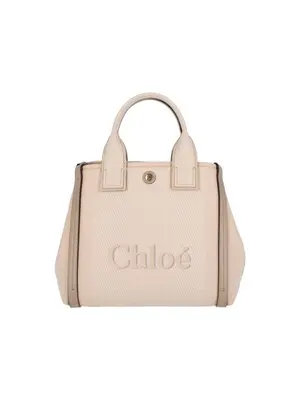 Chloé Small 'carry' Tote Bag - Cream