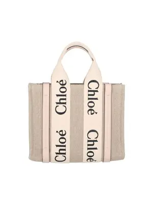 Chloé Woody Small Tote Bag - Pink
