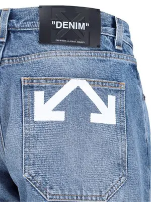 Off-White Half-arrow" Straight Jeans