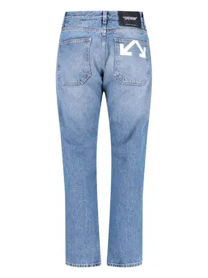 Off-White Half-arrow Straight Jeans - Blue