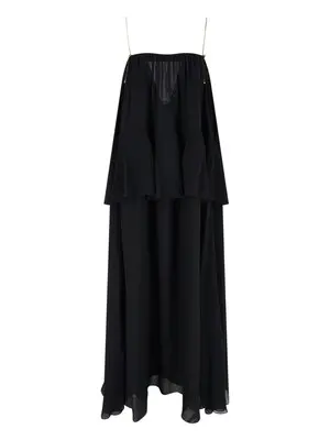 Chloé Silk Maxi Dress - Black