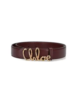 Chloé Chloé Iconic Chain Belt Brown