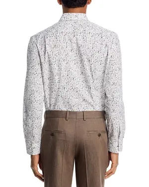 Paul Smith Tailored Fit Garden Print Shirt - Lilac