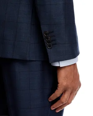 Paul Smith Soho Canvas Plaid Extra Slim Fit Suit - Navy