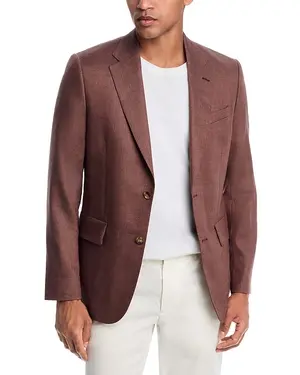 Paul Smith Linen And Wool Twill Extra Slim Fit Sport Jacket - Fuchsia