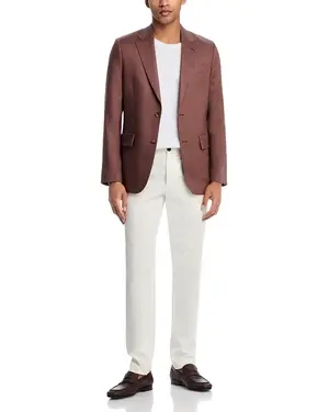 Paul Smith Linen And Wool Twill Extra Slim Fit Sport Jacket - Fuchsia