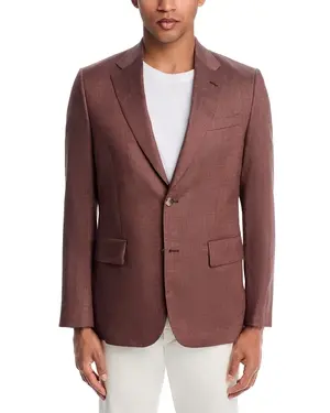 Paul Smith Linen And Wool Twill Extra Slim Fit Sport Jacket - Fuchsia