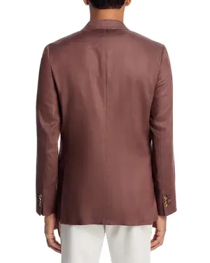 Paul Smith Linen And Wool Twill Extra Slim Fit Sport Jacket - Fuchsia