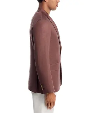 Paul Smith Linen And Wool Twill Extra Slim Fit Sport Jacket - Fuchsia